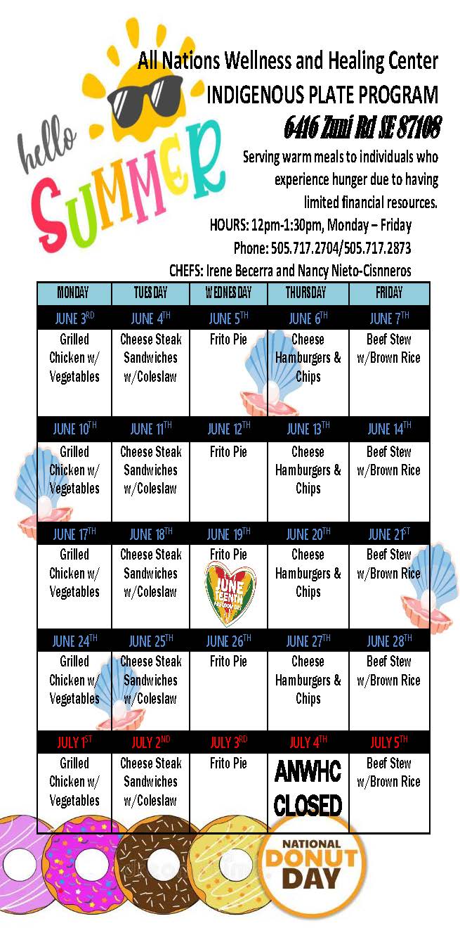 Indigenous Plate Program - Lunch - First Nations Community HealthSource